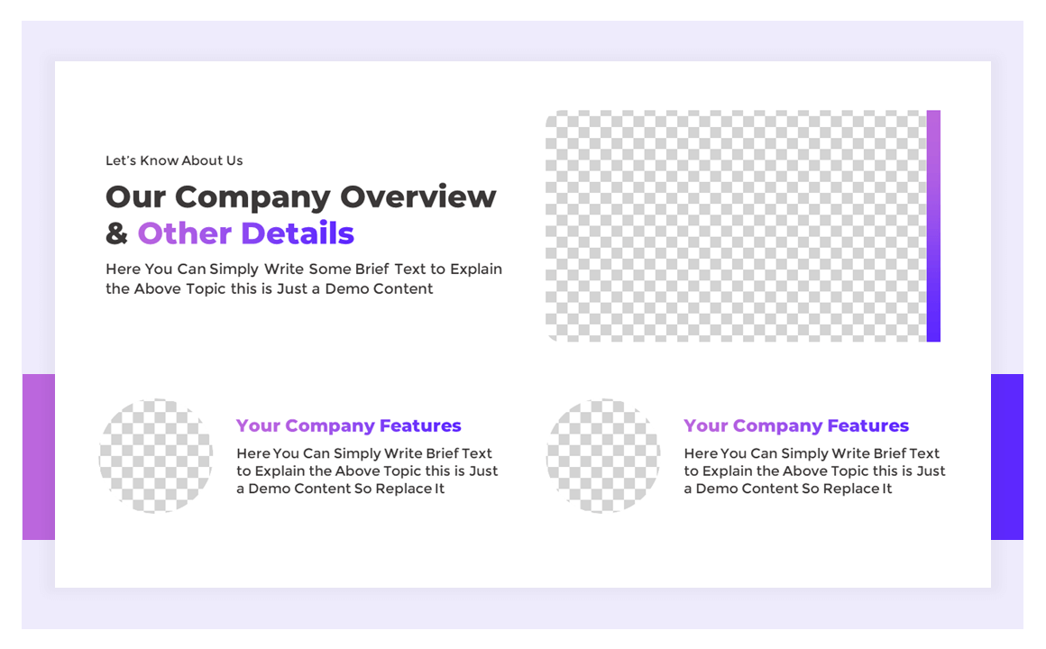 Free PowerPoint About Us or Project Overview Slide Template