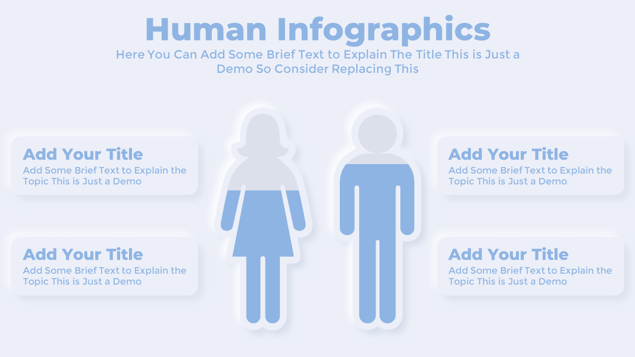 PowerPoint Male and Female Infographics Data Chart Slide