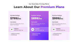 Free Pricing Table Templates for PowerPoint and Google Slides
