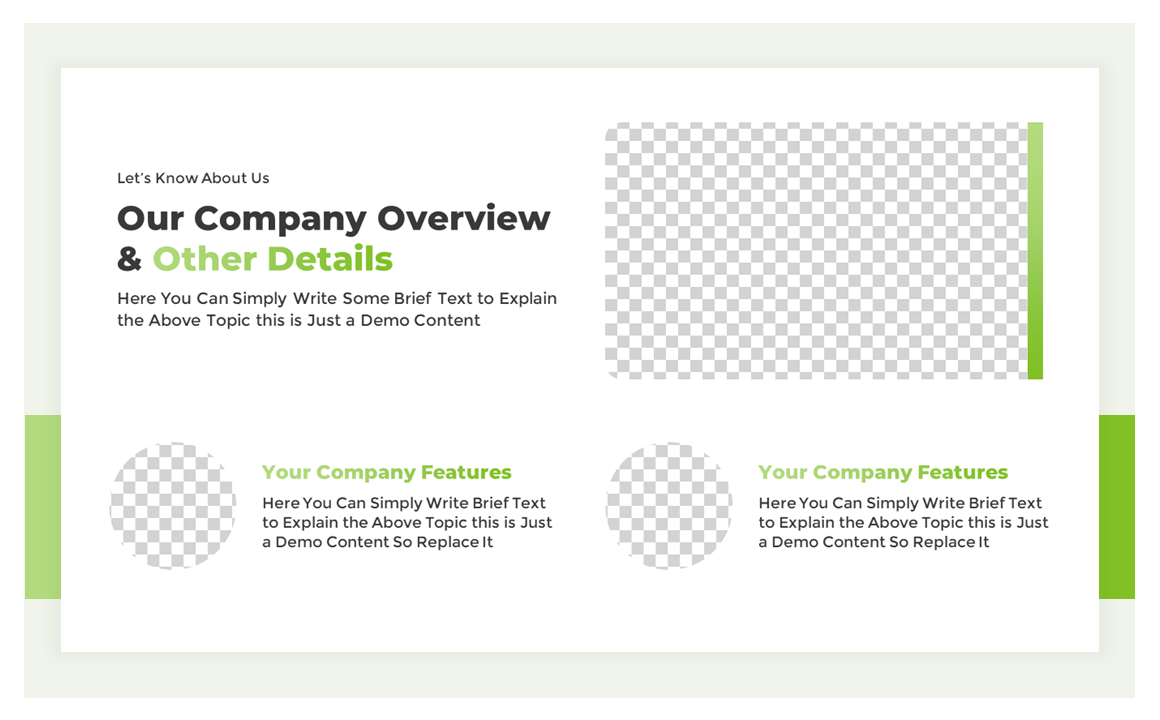 Free PowerPoint About Us or Project Overview Slide Template