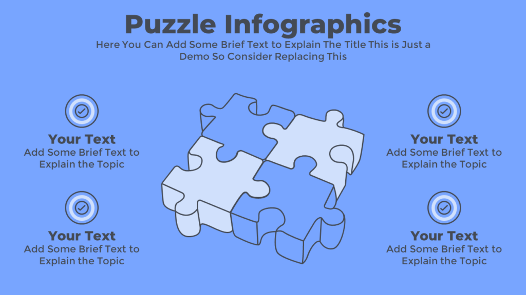 3D Puzzle PowerPoint and Google Slides Template - PowerPoint School