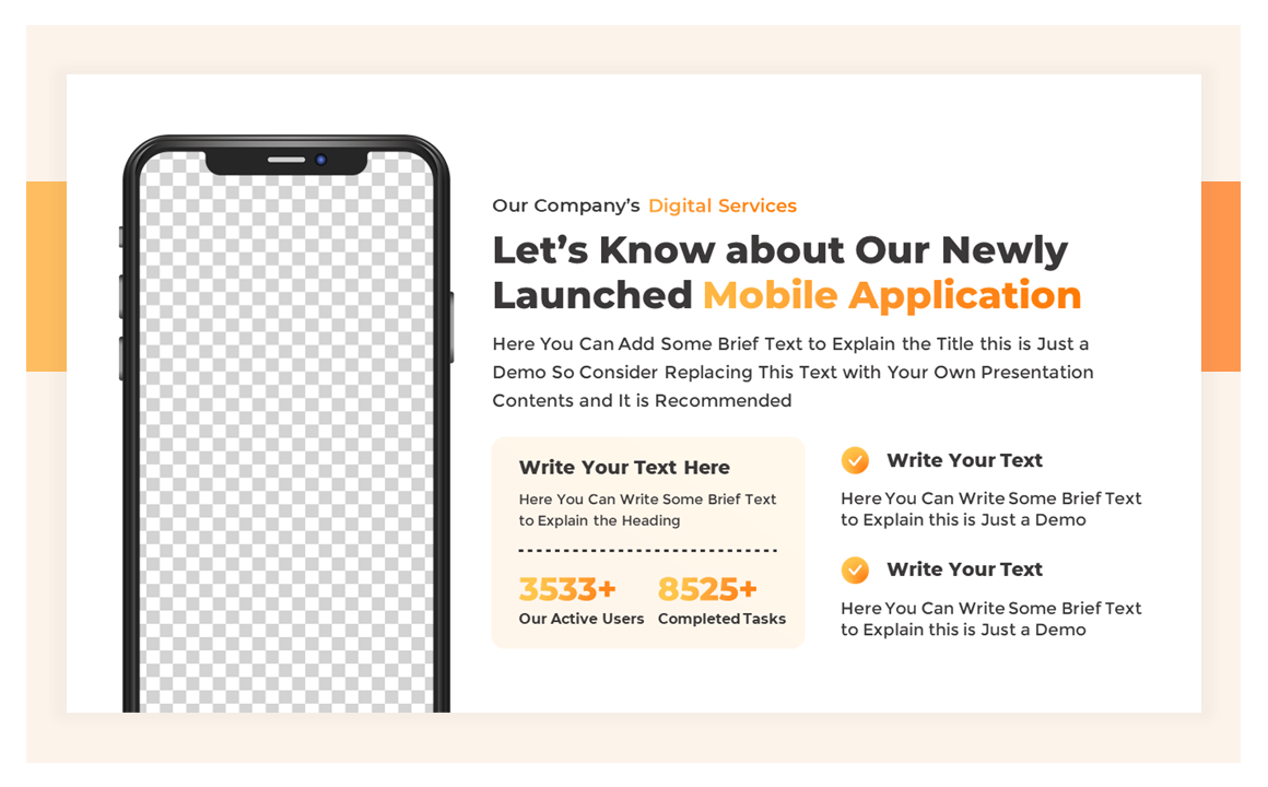 PowerPoint Mobile Phone Presentation Template - PowerPoint School