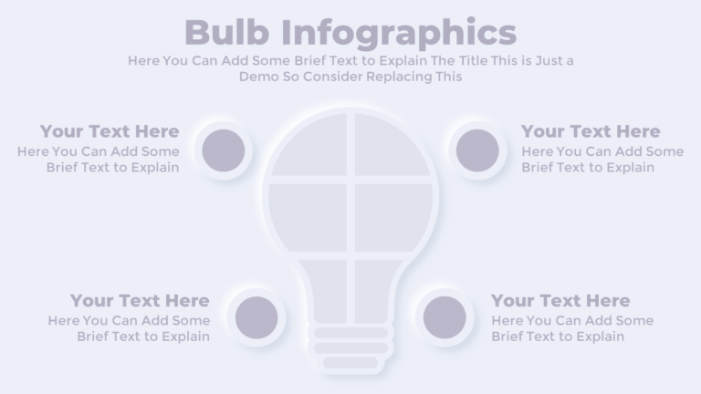 Free Infographic Light Bulb for Presentation - PowerPoint School