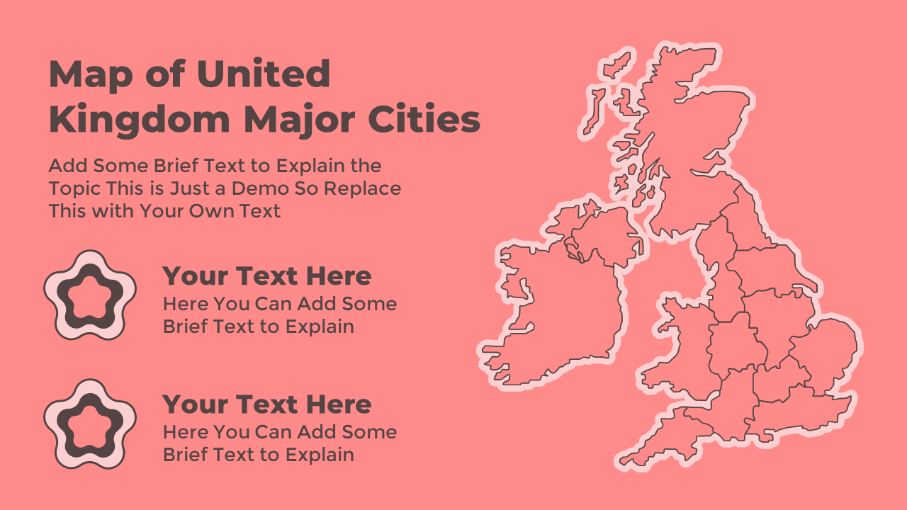 Free Map of UK PowerPoint Presentation Slide Template - PowerPoint School