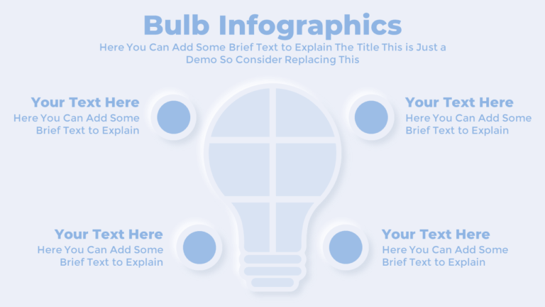 Free Infographic Light Bulb for Presentation - PowerPoint School