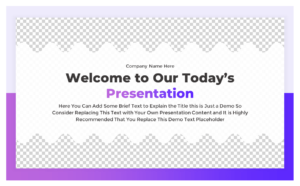 Free Welcome Slide Template for Presentations - PowerPoint School