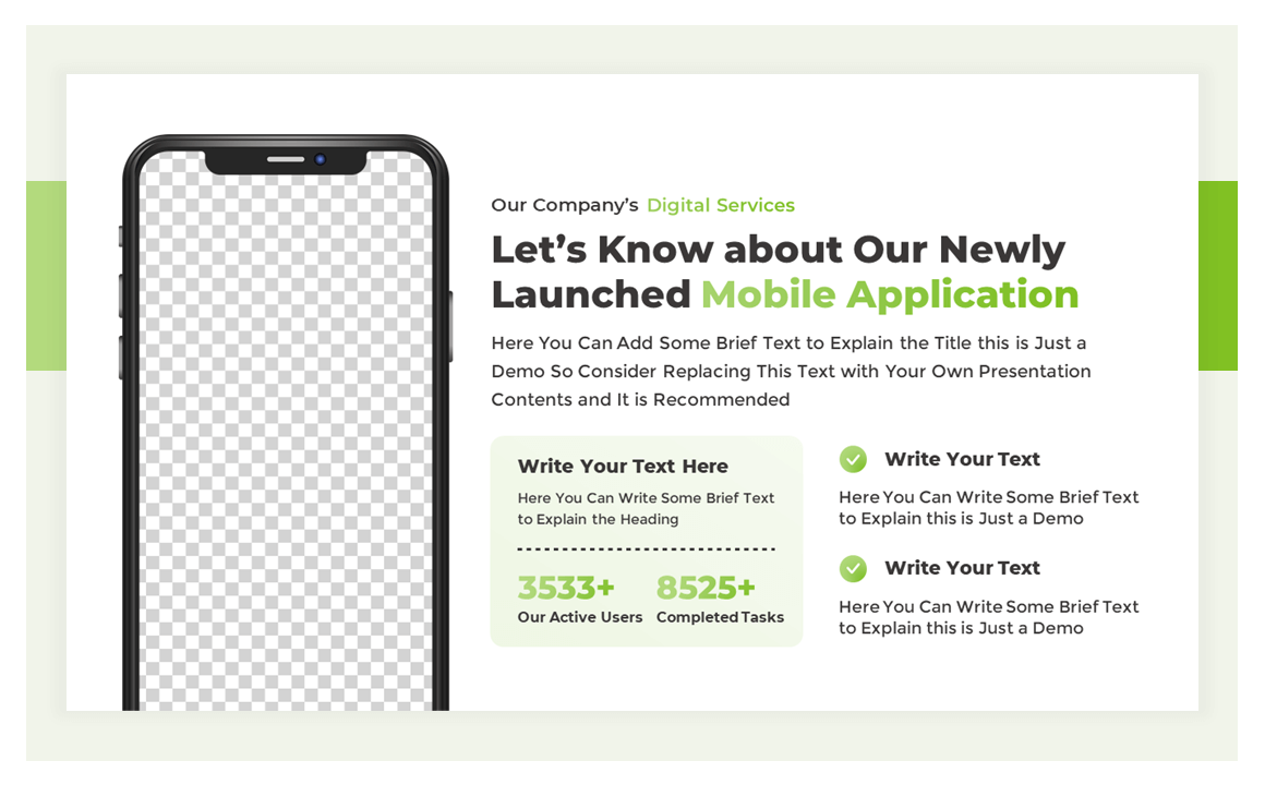 PowerPoint Mobile Phone Presentation Template - PowerPoint School