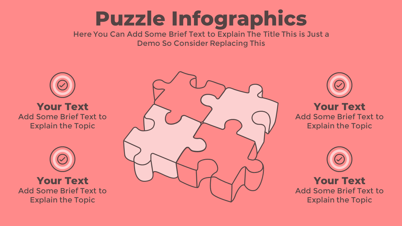3D Puzzle PowerPoint and Google Slides Template - PowerPoint School