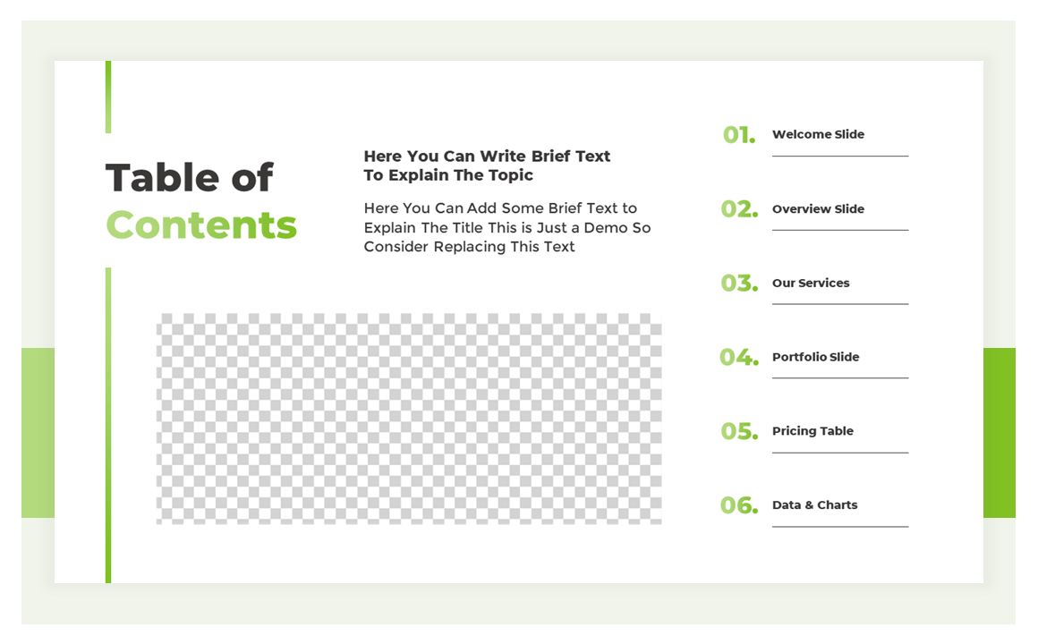 Table of Contents Layout for PowerPoint & Google Slides - PowerPoint School
