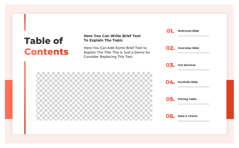 Table of Contents Layout for PowerPoint & Google Slides - PowerPoint School