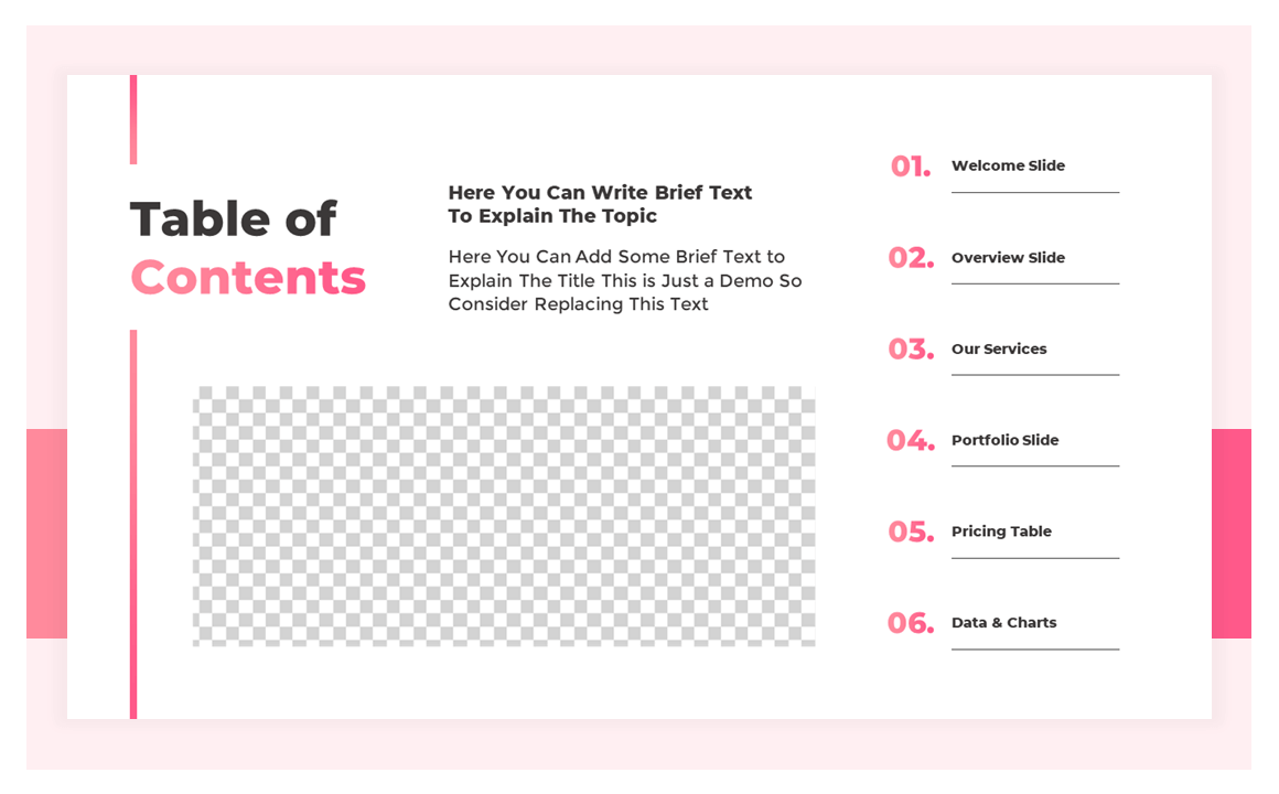 Table of Contents Layout for PowerPoint & Google Slides - PowerPoint School