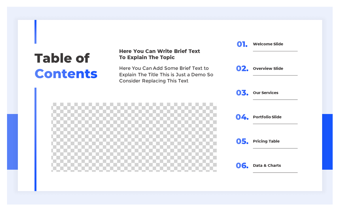 Table of Contents Layout for PowerPoint & Google Slides - PowerPoint School