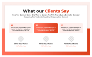 Free PowerPoint Testimonial Slide for Showing Feedback - PowerPoint School