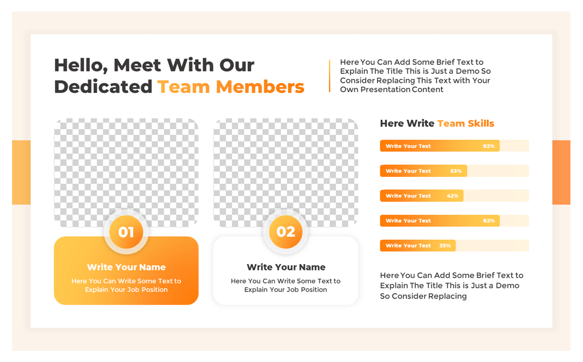 Meet the Team Slide for PowerPoint and Google Slides - PowerPoint School