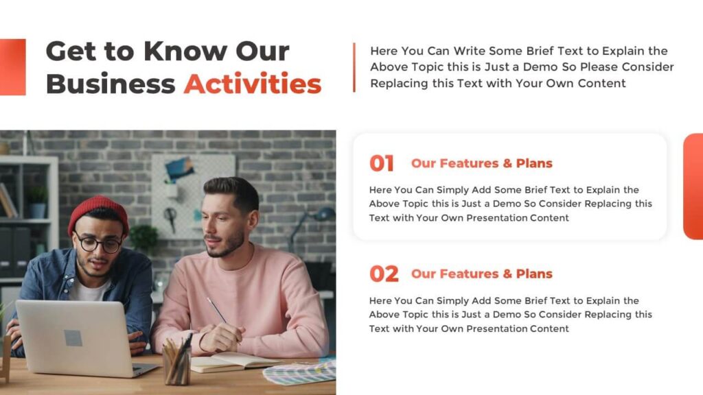 Free PowerPoint About Us or Project Overview Slide Template