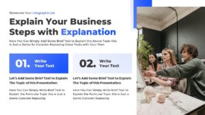 2-Step PowerPoint Infographic Presentation Slide - PowerPoint School