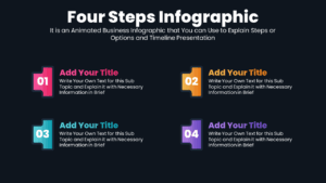 Free 4 Point Infographic Template for PowerPoint - PowerPoint School