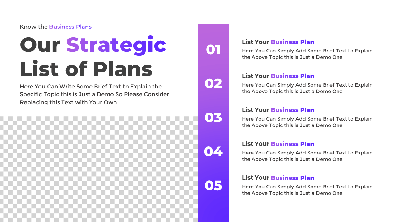 Free Infographic Numbered List Presentation Template - PowerPoint School