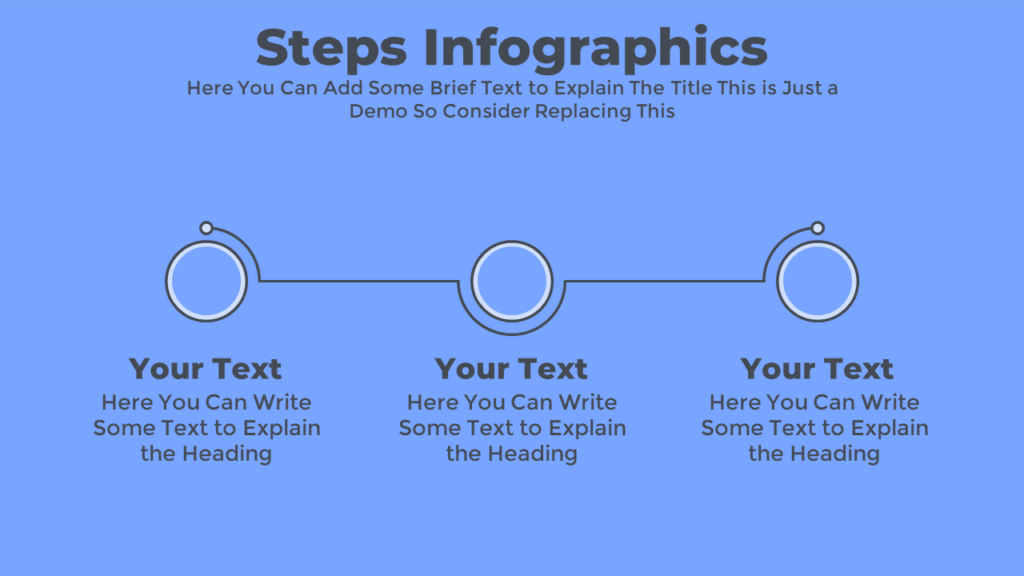 Free 4 Step Process Infographic Template for PowerPoint