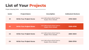 Free PowerPoint Table Design Template for Presentation - PowerPoint School