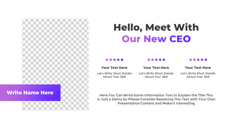 Free PowerPoint Personal Introduction Slide - PowerPoint School