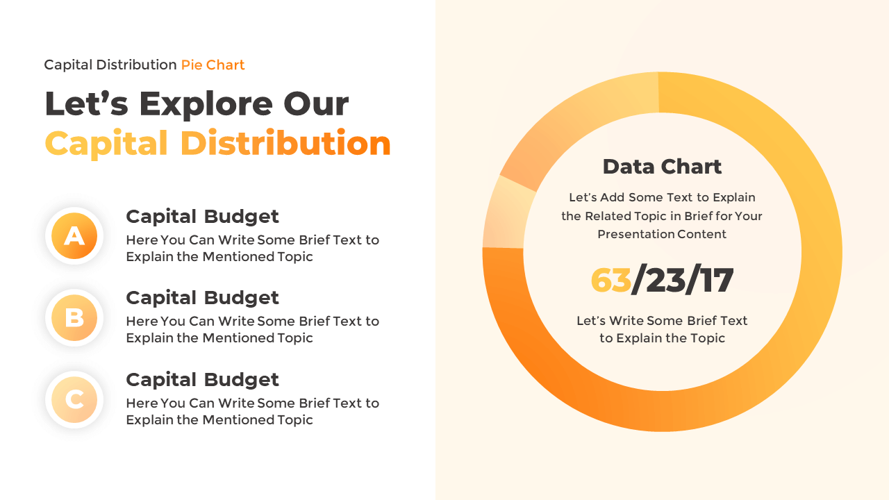 Free PowerPoint Pie Chart Infographic Slide Template - PowerPoint School