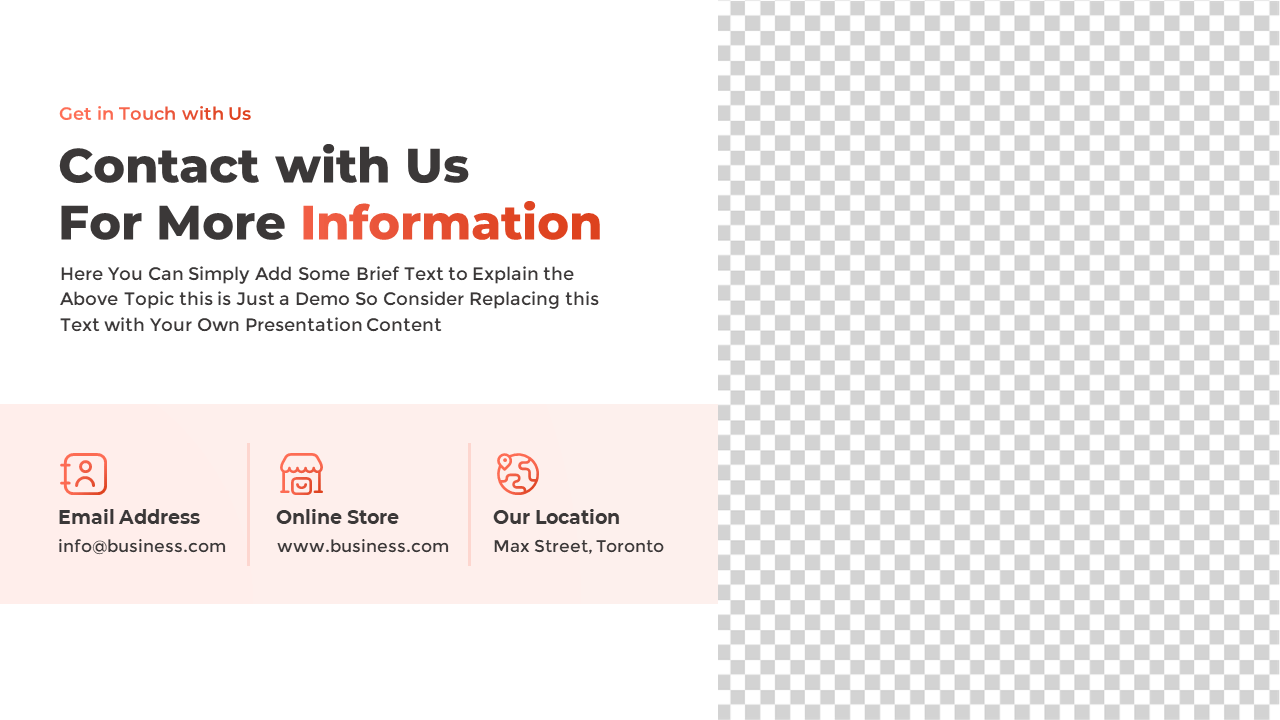 Free PowerPoint Get in Touch Slide Template - PowerPoint School