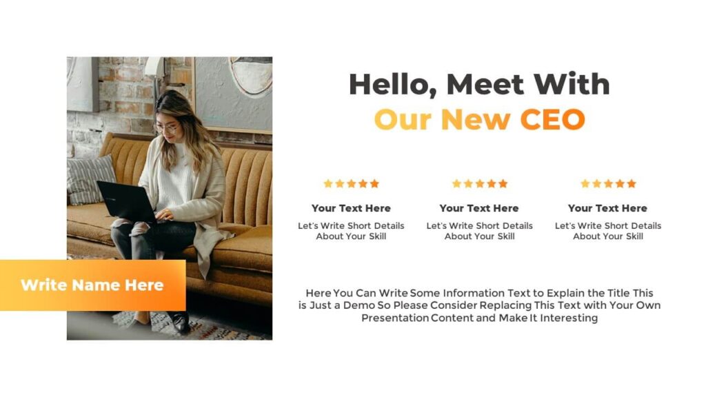 Animated Self Introduction Slide for PowerPoint and Google Slides