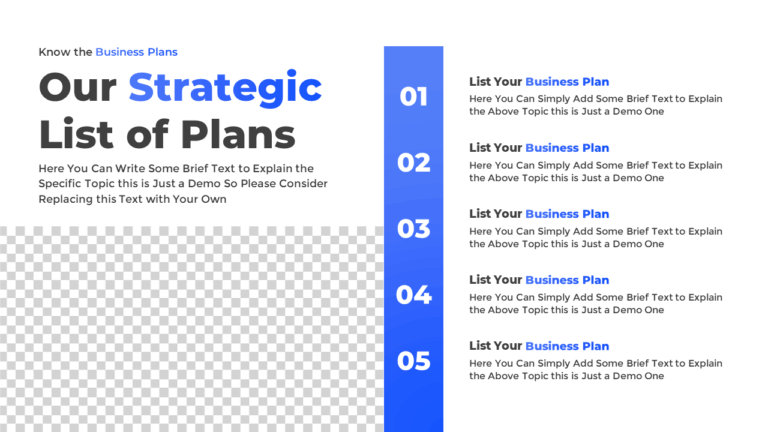 Free Infographic Numbered List Presentation Template - PowerPoint School
