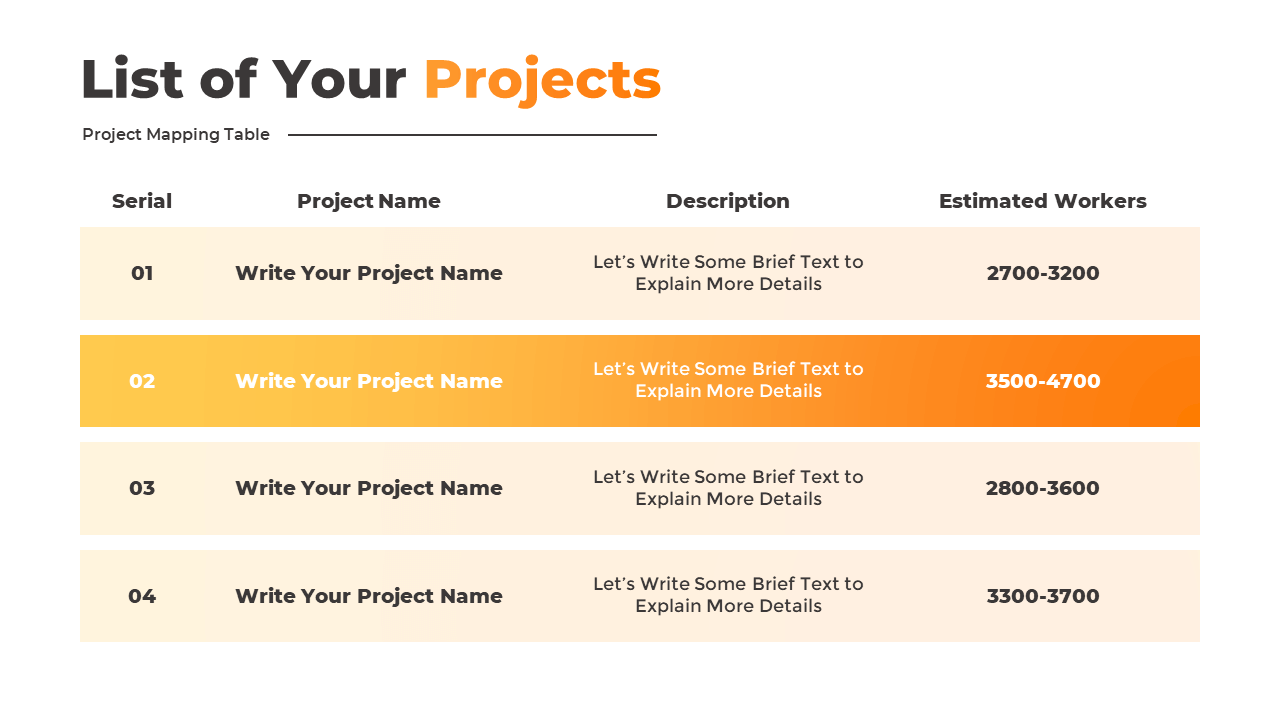 Free PowerPoint Table Design Template for Presentation - PowerPoint School