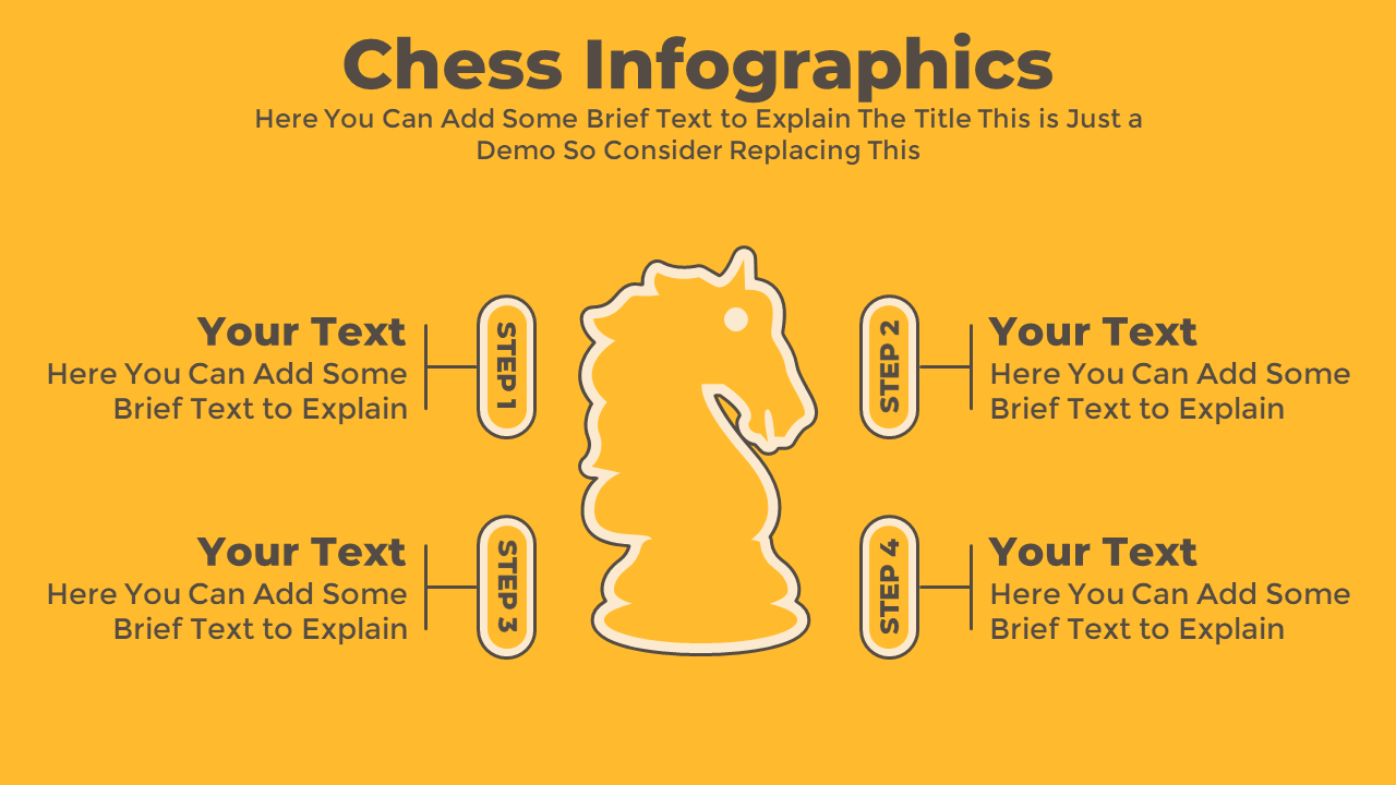 Knight Chess Piece for PowerPoint Infographic Presentation Slide ...