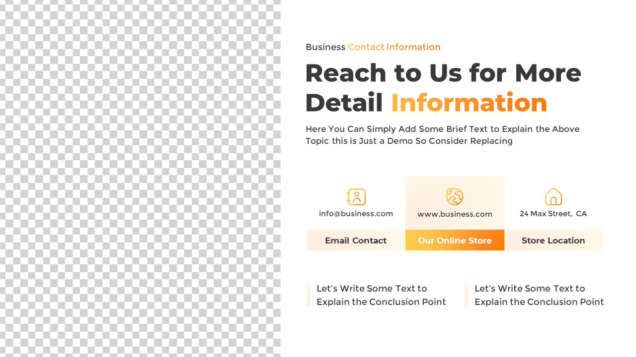 Animated PowerPoint Contact Information Template - PowerPoint School