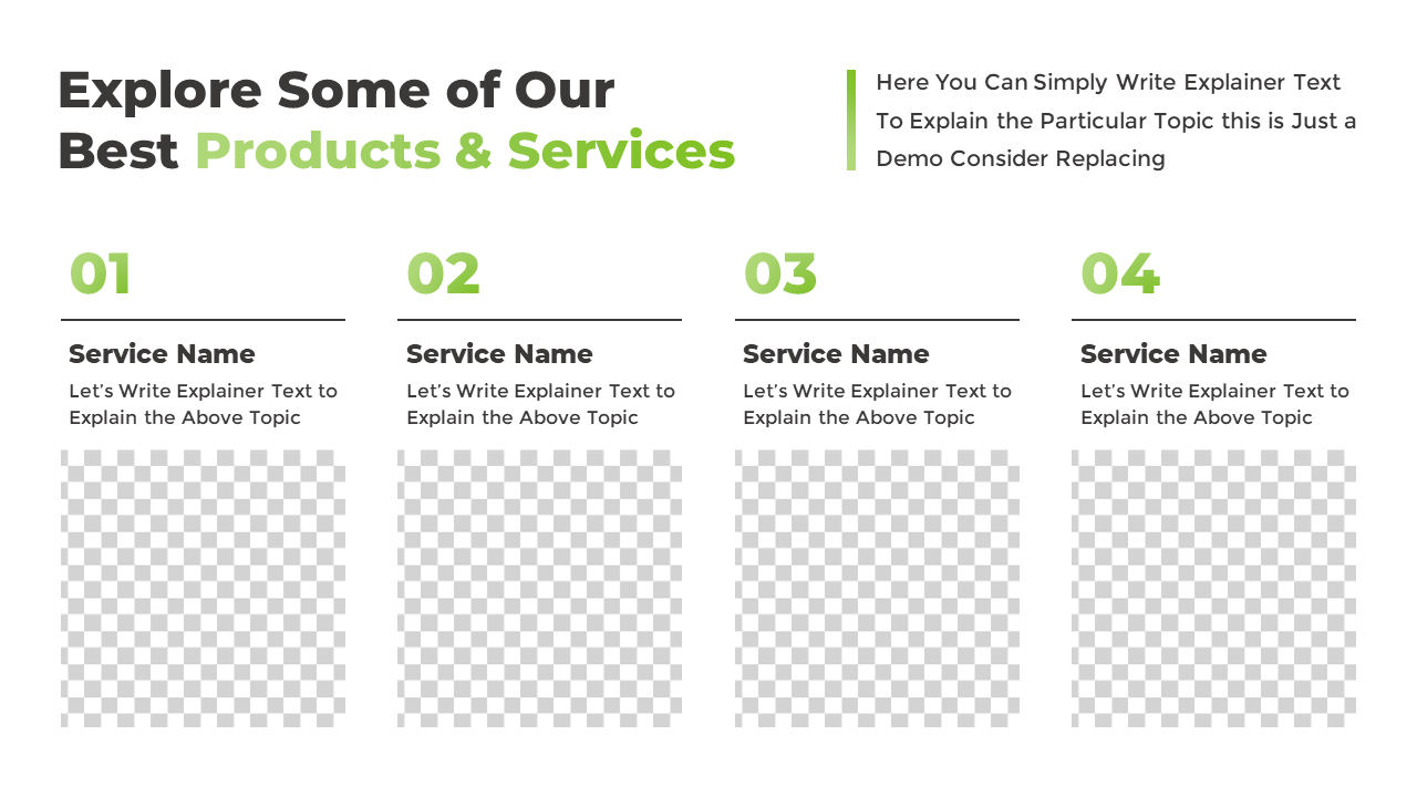 Free 4-Step Infographic Listing Slide Template - PowerPoint School