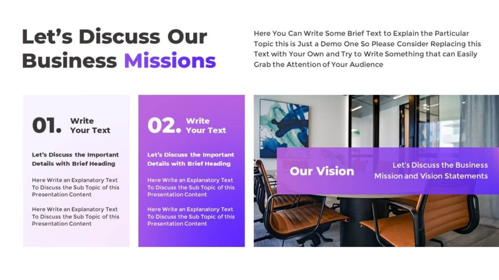 Free PowerPoint Mission Statement Slide Template
