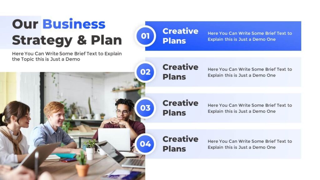 Free 4-Step PowerPoint Vertical List Slide Template - PowerPoint School