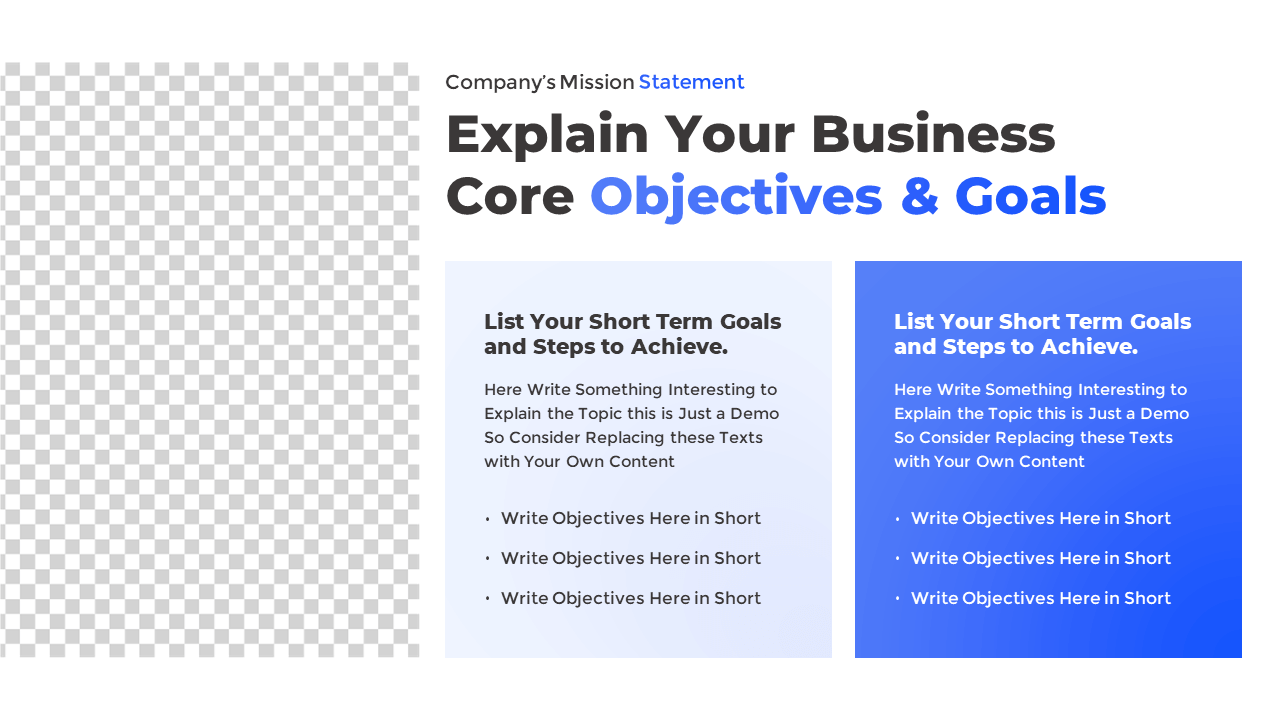 Free 2-Step PowerPoint Goals Slide Template - PowerPoint School