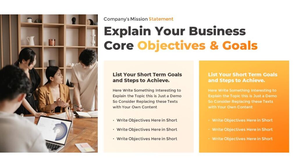 PowerPoint Vision Board Template for Presentation - PowerPoint School