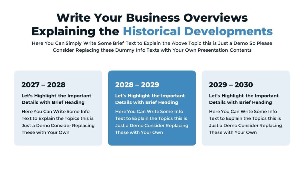 Free Company Overview Slide for PowerPoint Presentations